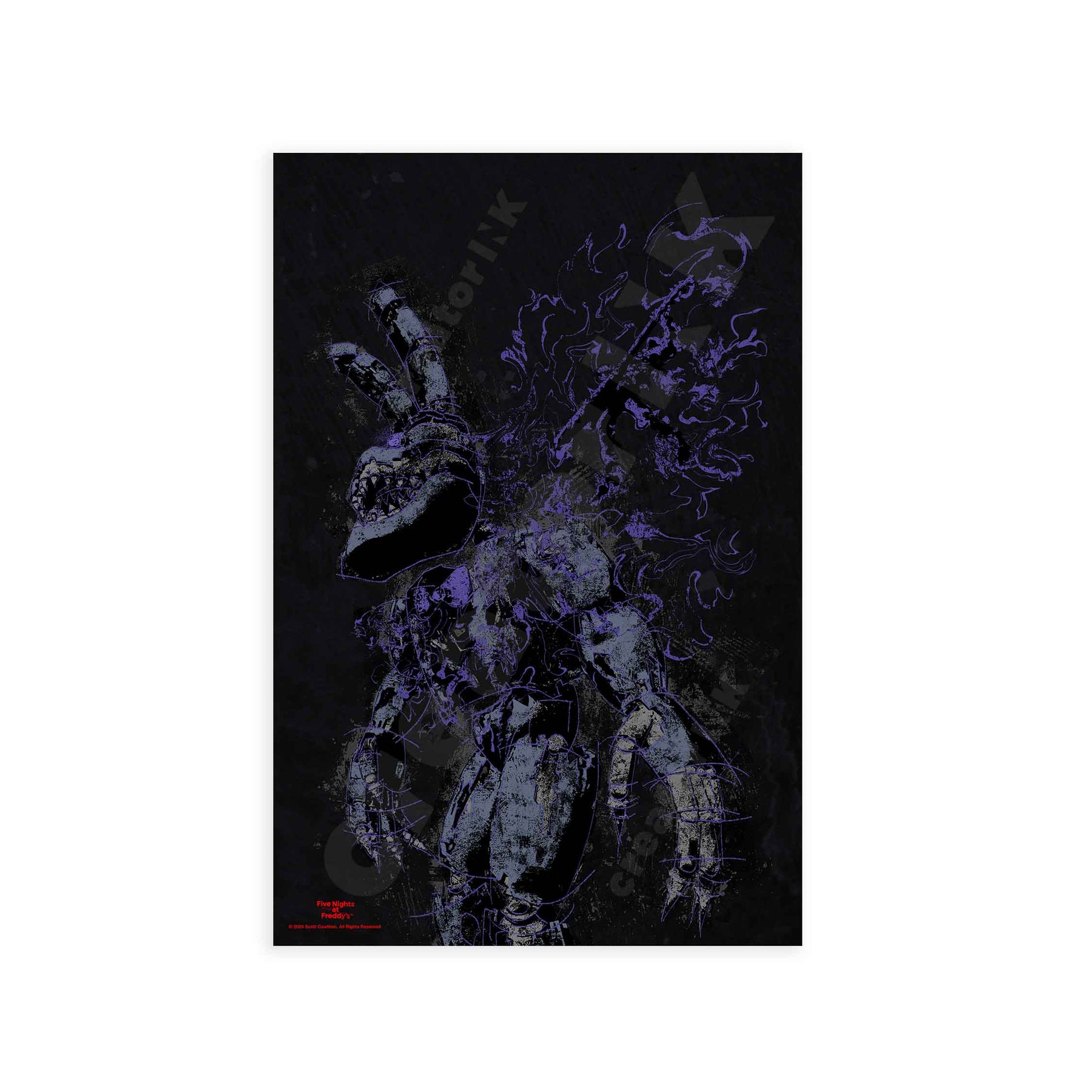 Art Series Nightmare Bonnie Poster | Officially Licensed Five Nights At ...
