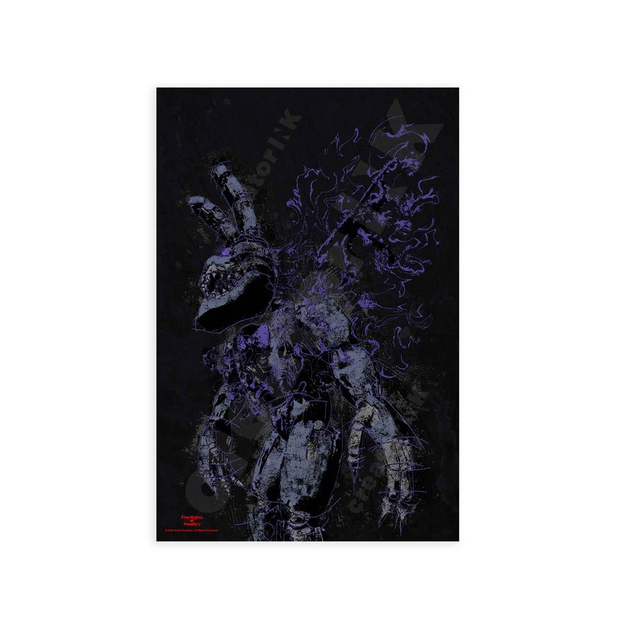 Art Series Nightmare Bonnie Poster | Officially Licensed Five Nights At ...