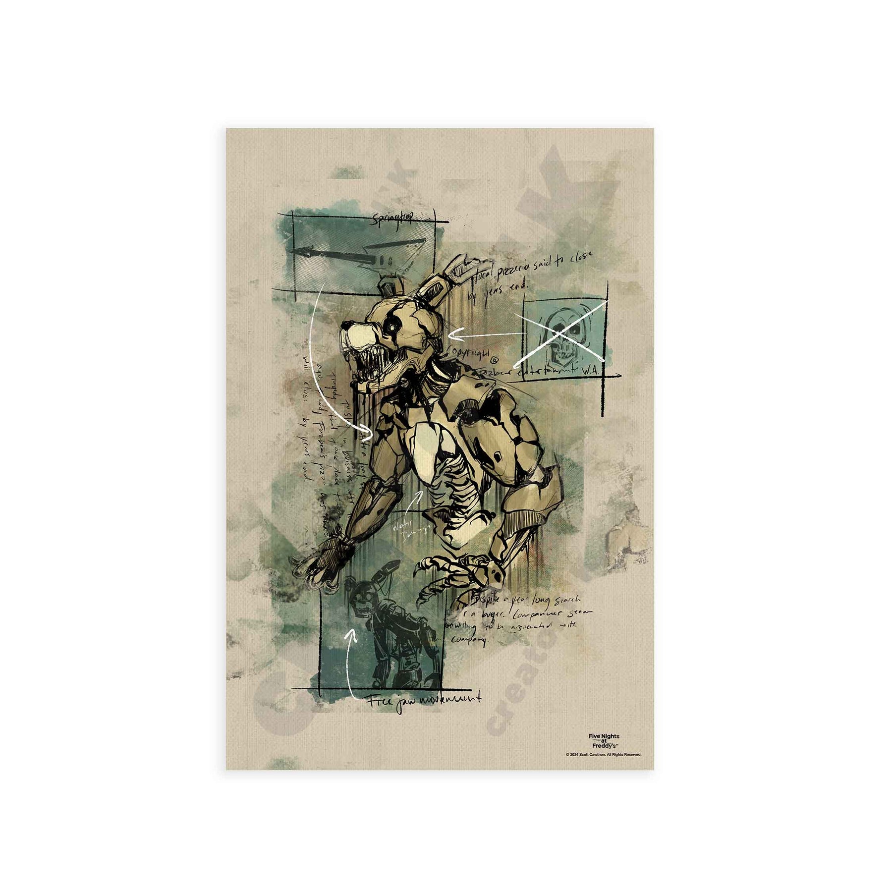 Art Series Spring Trap Poster | Officially Licensed Five Nights at ...